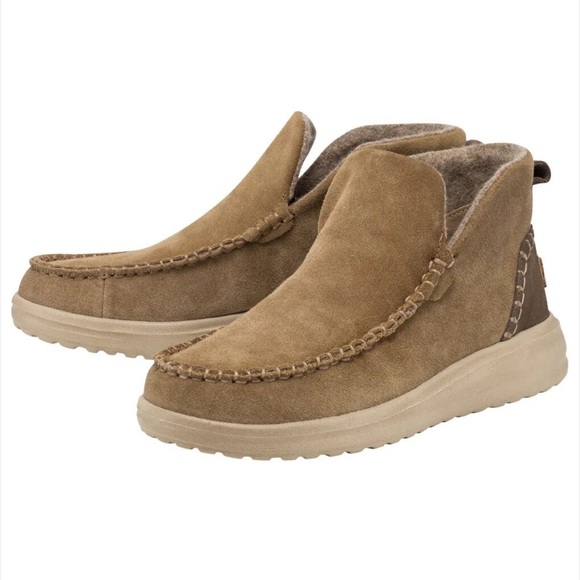 Hey Dude | Shoes | Hey Dude Womens Denny Suede Chestnut | Poshmark